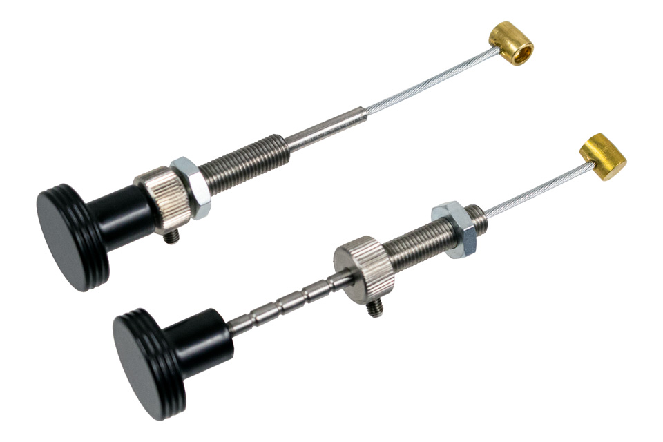 Choke Pull Set 07/80-on, Black with Detents