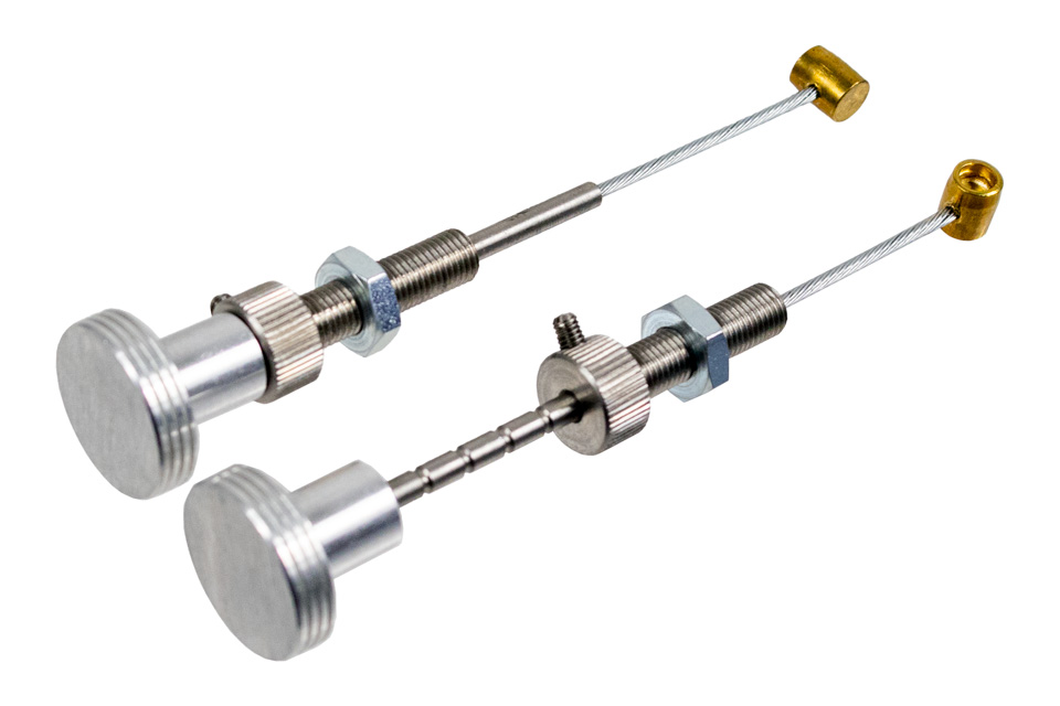 Choke Pull Set 07/80-on, Silver with Detents