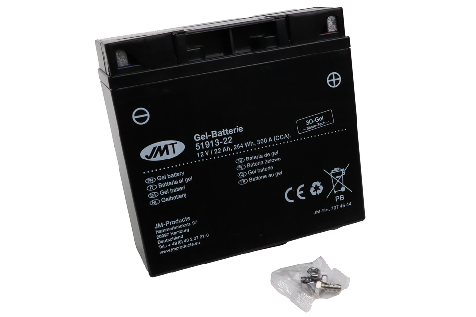 JMT Gel Battery 22 Ah Maintenance Free
