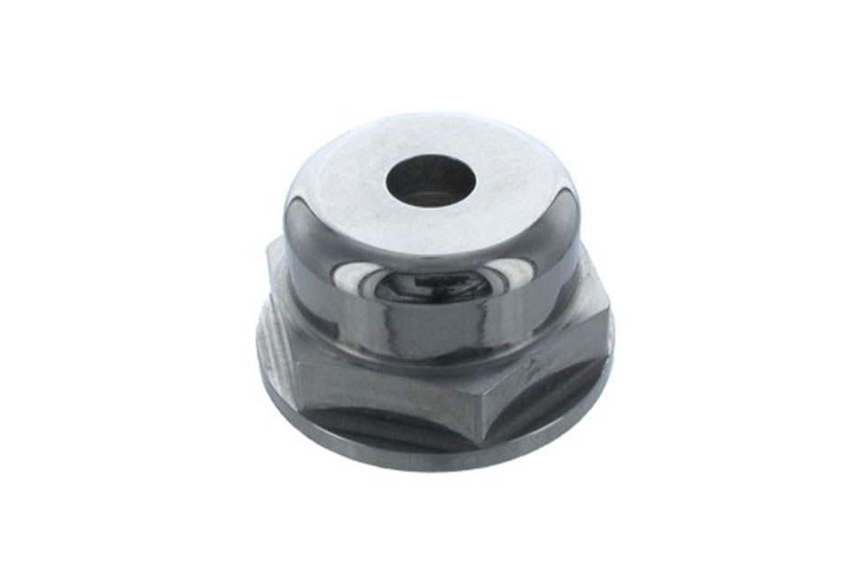 Steering Head Nut, Polished Stainless